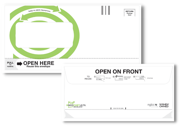 Eco-Friendly Reusable Envelopes - Tension Envelope & Print