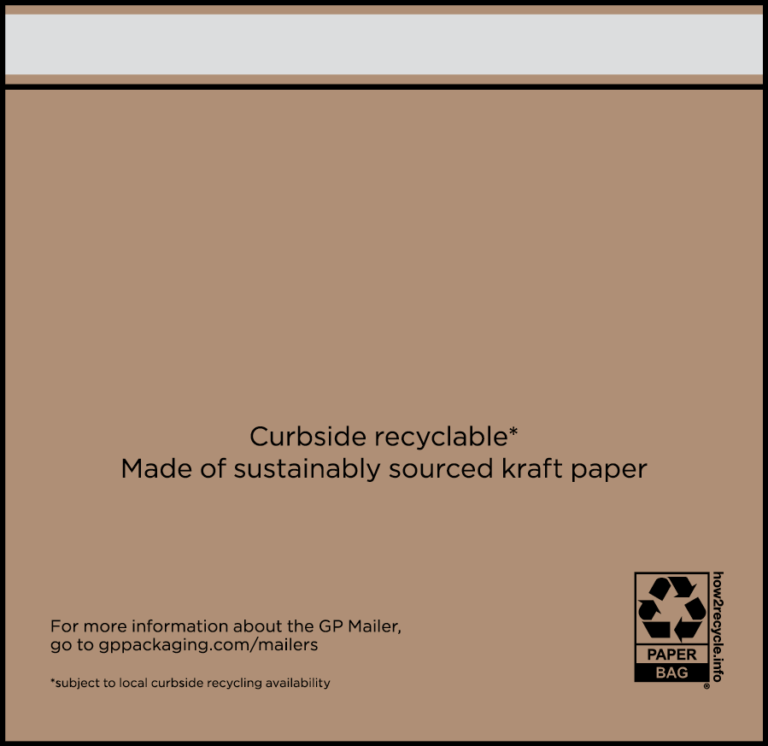 Recyclable Padded Mailer - Tension Envelope & Print
