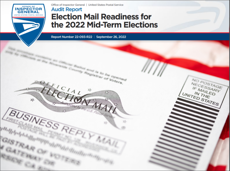 Office of Inspector General (OIG) Report: Election Mail Readiness for ...